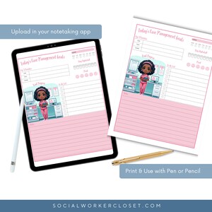 Printable to Do List for Case Managers Checklist Productivity Planner ...