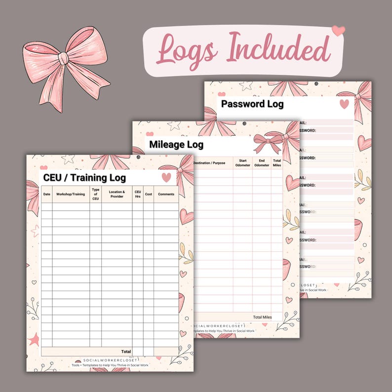 Child Welfare Case Manager Planner for Foster Care: Printable and ...