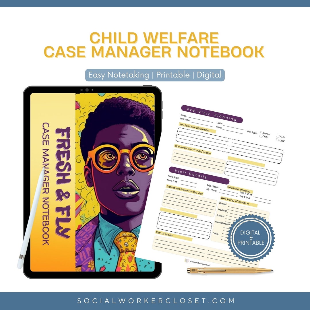 Fresh & Fly Documentation Template for Child Welfare Workers Digital ...