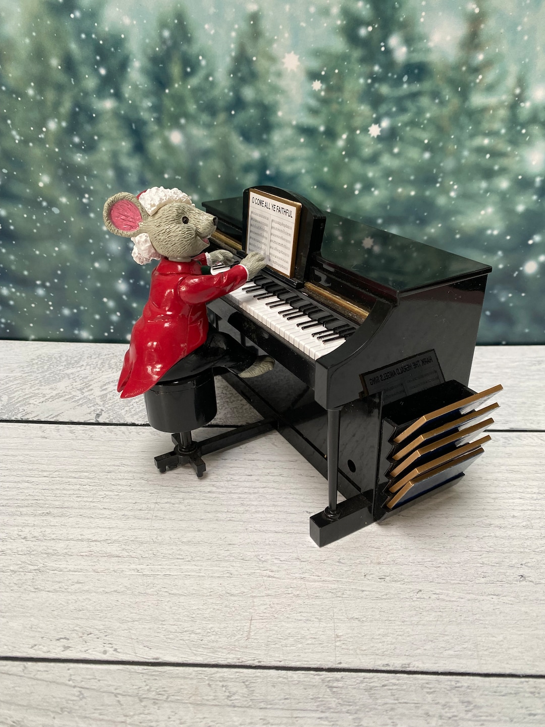VTG Magical Maestro Mouse Original Mr Christmas Inc 12 Music Sheets ...
