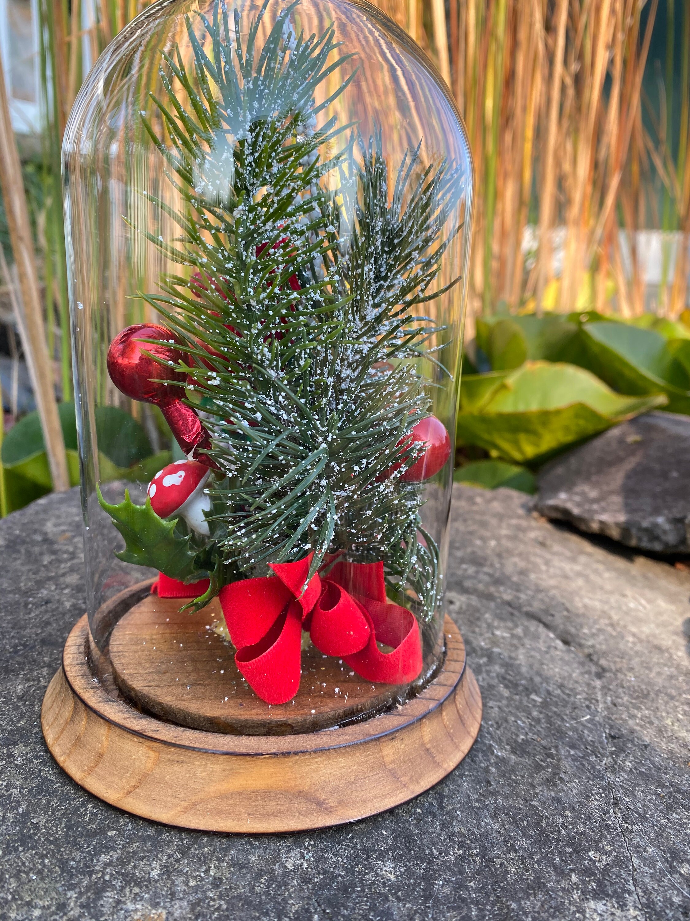 Holiday Elf Glass Dome Table Top Christmas Home Decor - Etsy