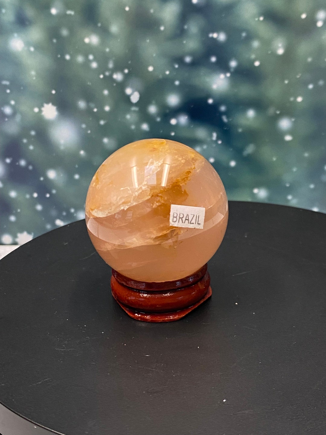 Natural Rose Quartz Crystal Orb Ball 94g Healing Energy Stone Sphere W ...