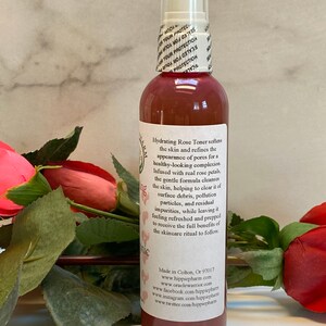 Natural Hydrating Rose Toner With Hyaluronic Acid - Pore Refining ...
