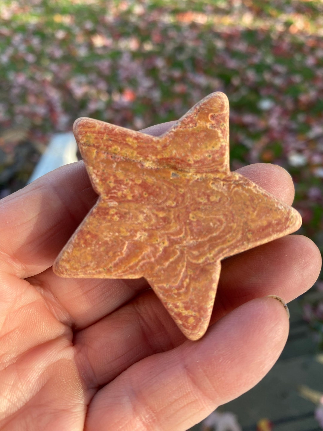 Calligraphy Stone, Mariam Stone, Elephant Skin Jasper Carved Star 44g ...