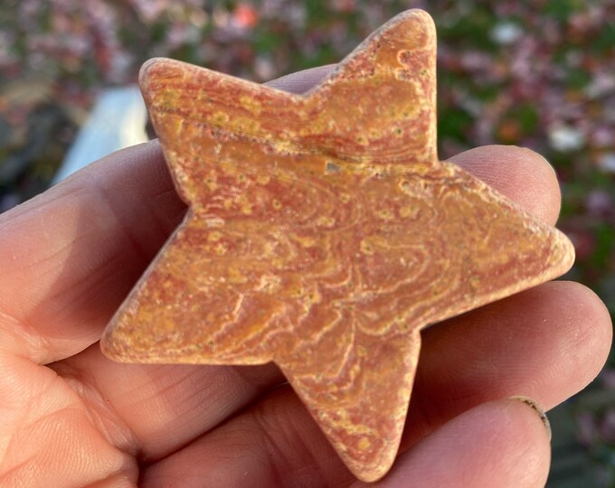 Calligraphy Stone, Mariam Stone, Elephant Skin Jasper Carved Star | 44g ...