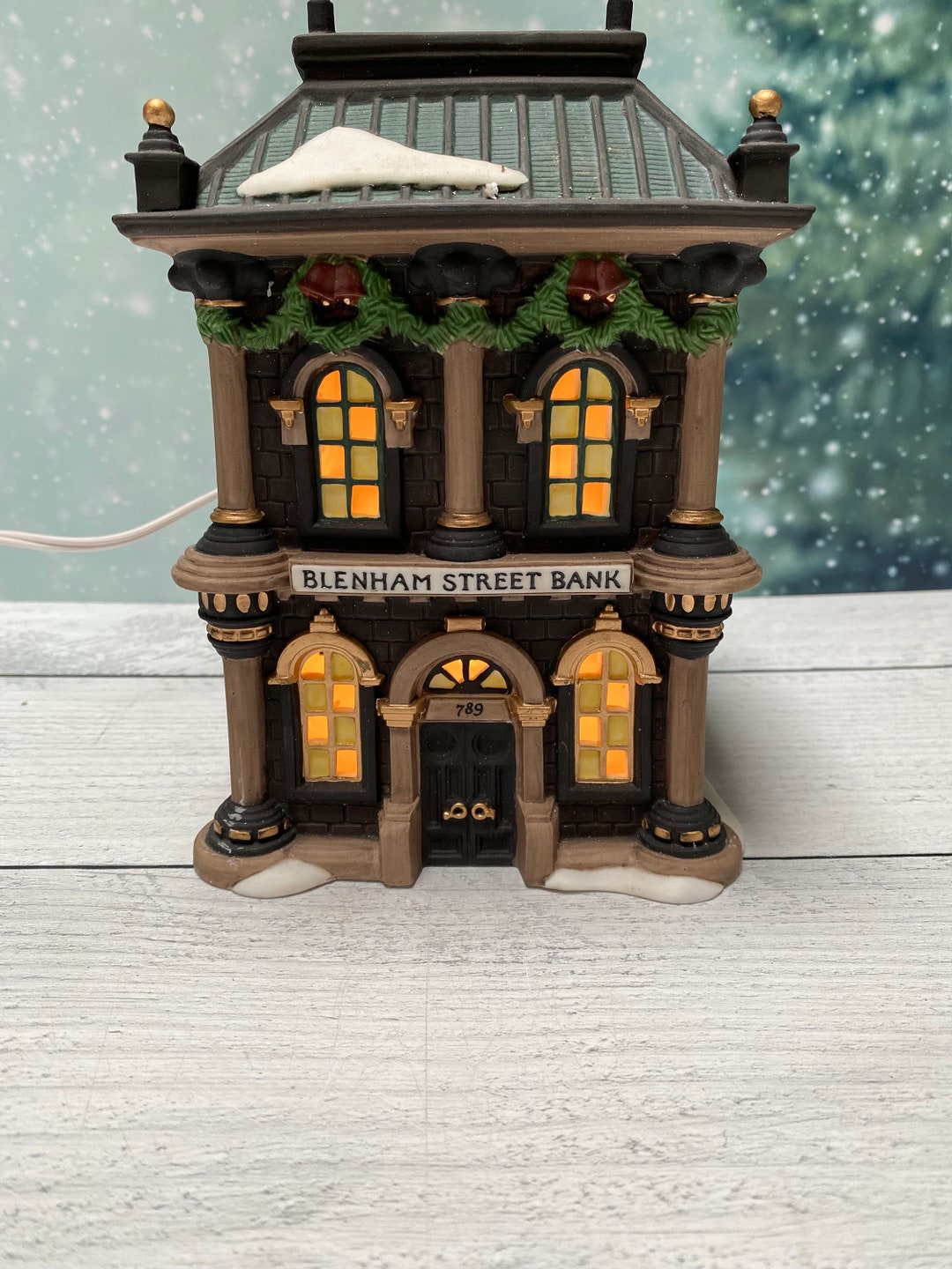 VTG IOB Dept. 56 Dickens Village Series Blenham Street Bank 58330 1995 ...