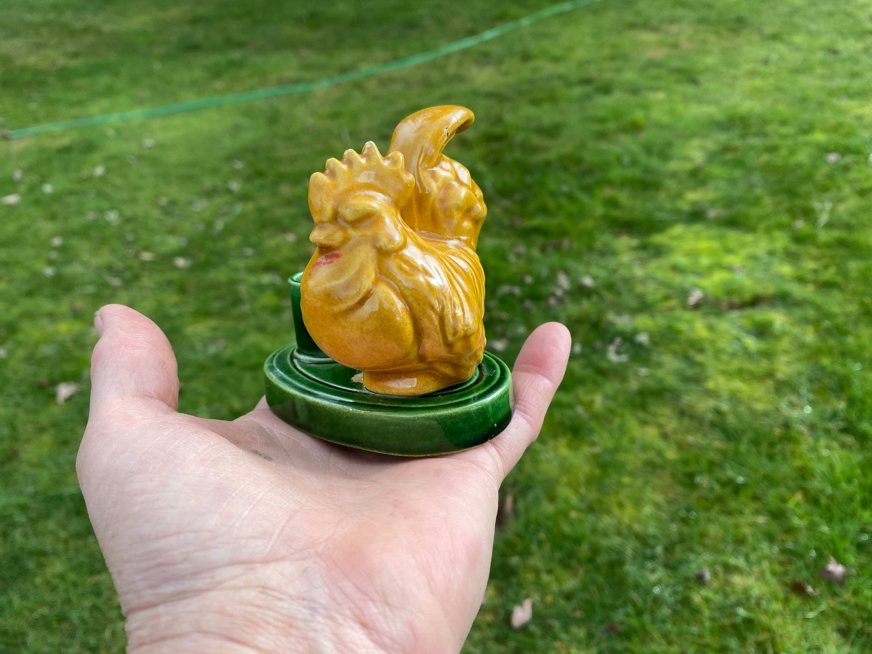 Vintage Ceramic Rooster Egg Timer Holder Hourglass Holder - Etsy