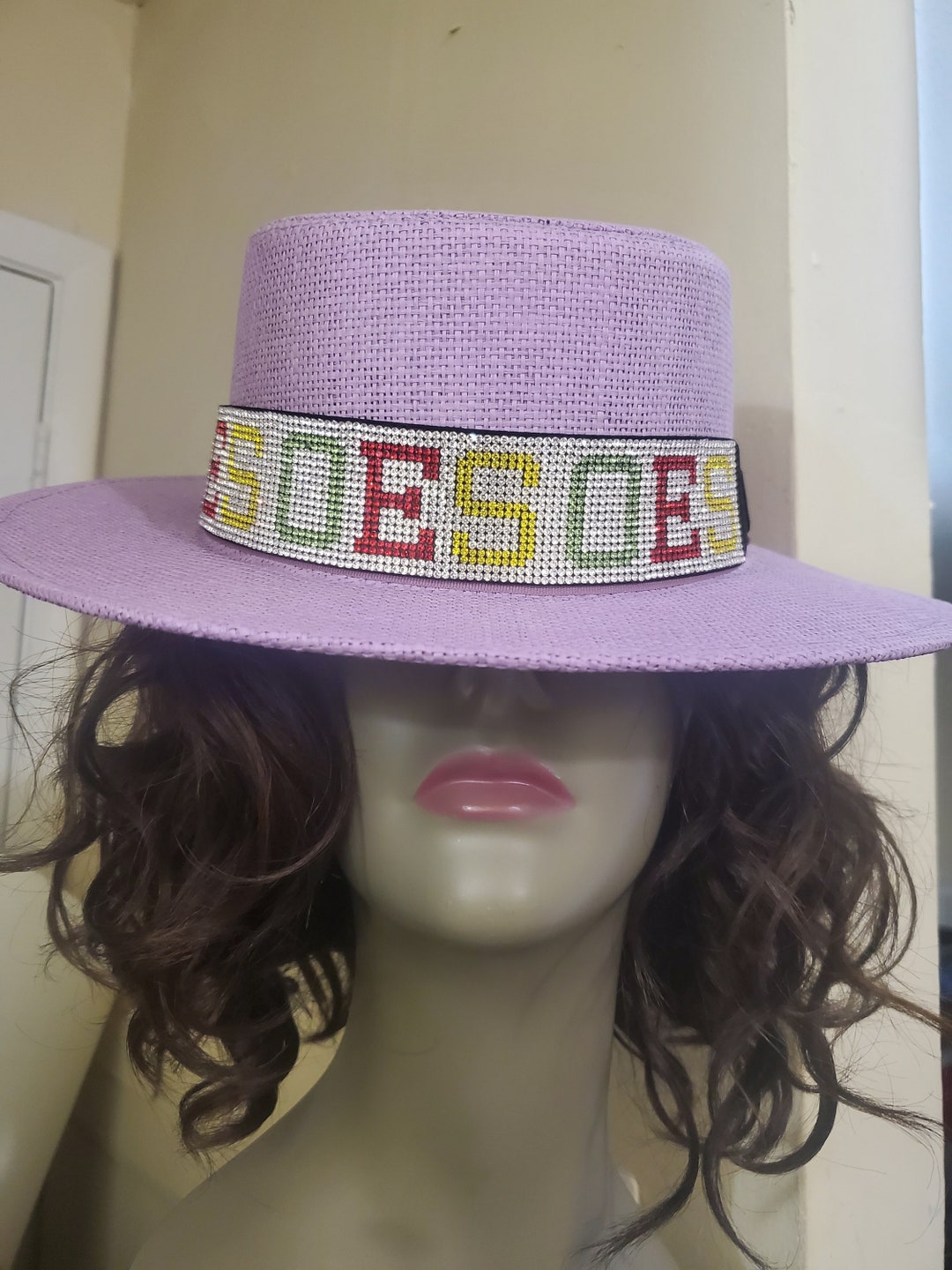 The OES Bling Hat With Removable Hat Band - Etsy