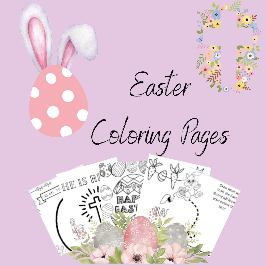 Easter Coloring Pages for Ages 3 Includes 15 Pages - Etsy