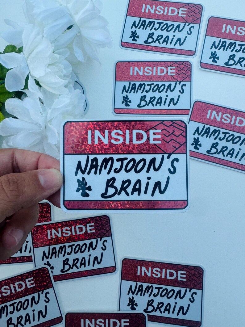 Inside Joons Brain Glitter Sticker - Etsy