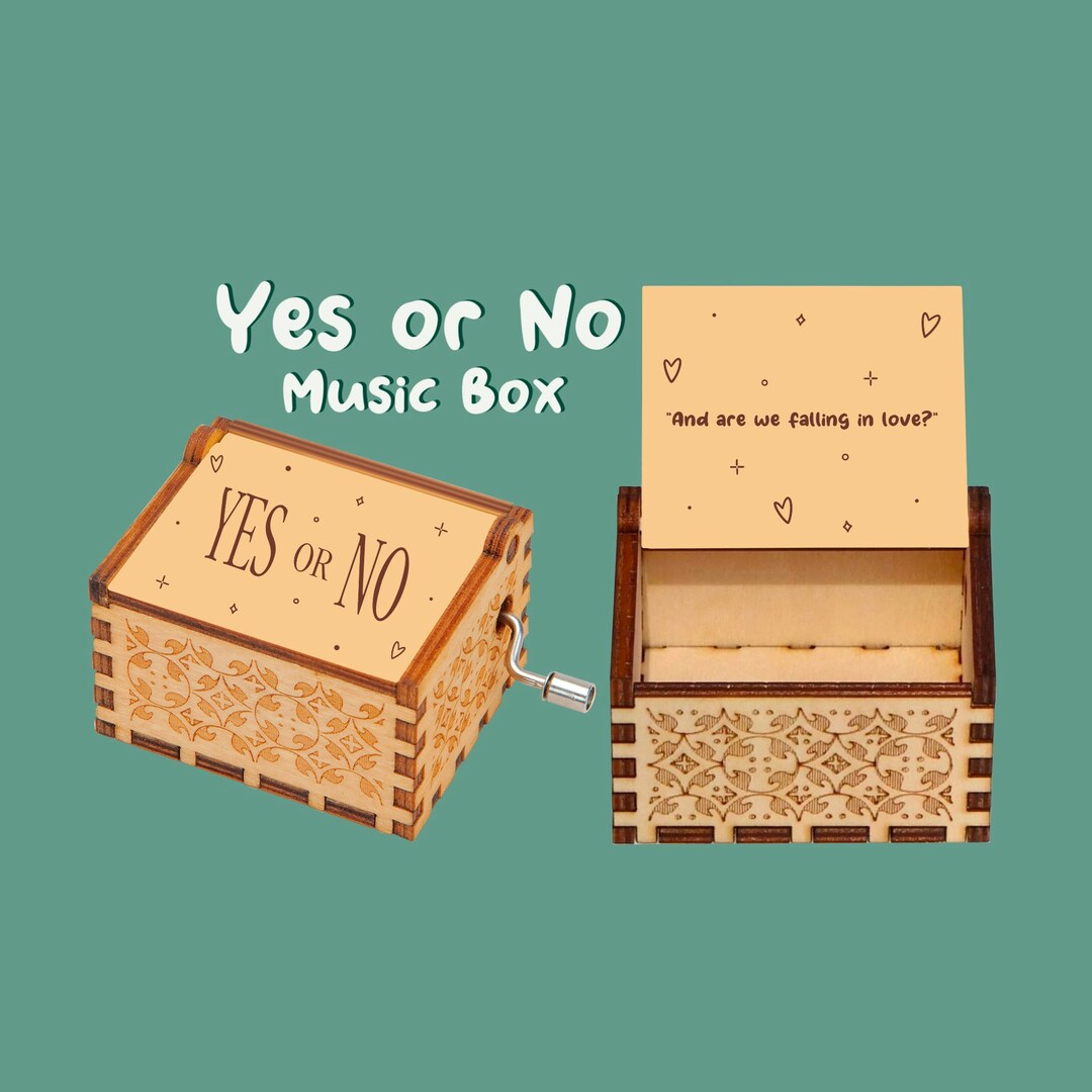 JK Yes or No Hand Crank Music Box preorder - Etsy