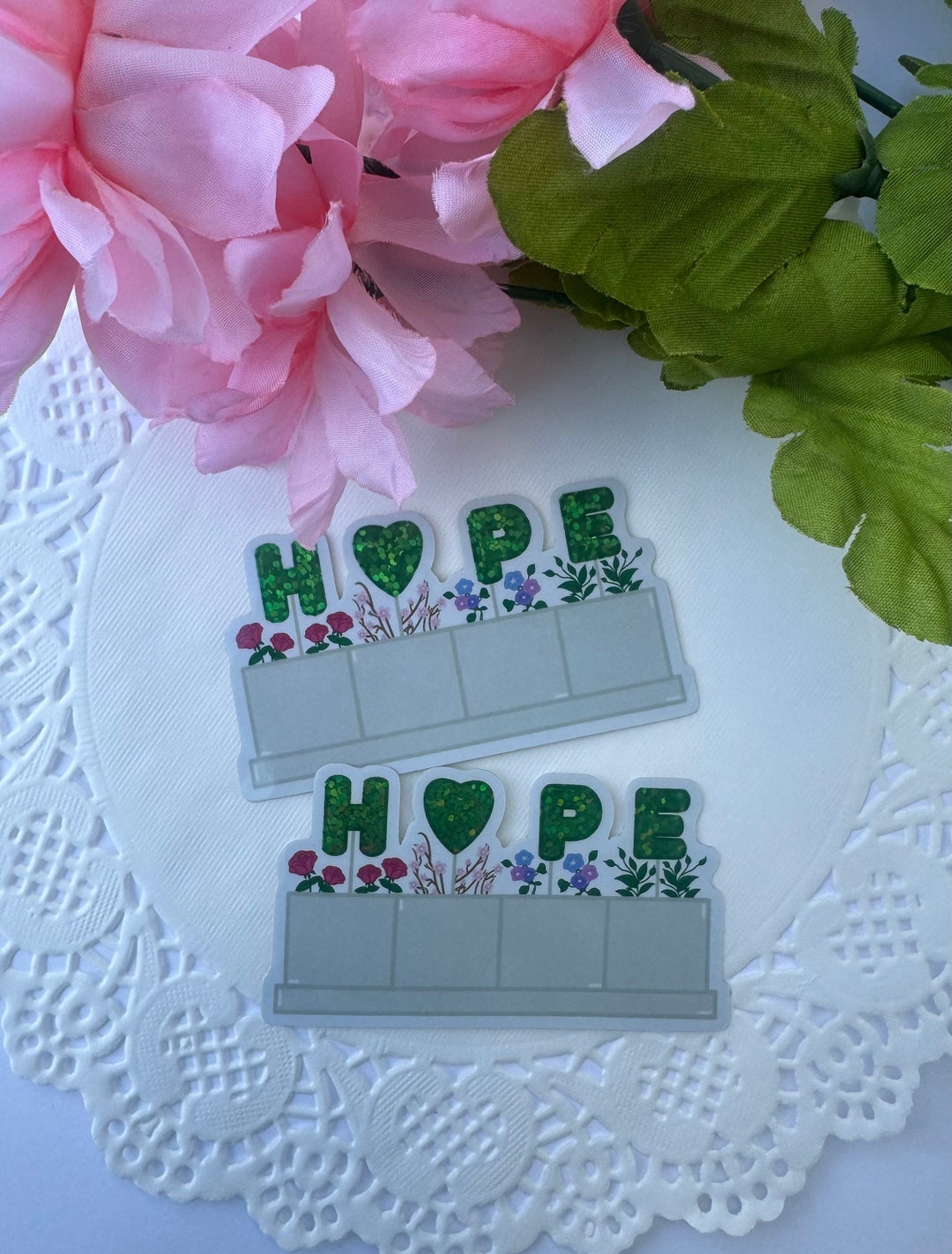 Hope Pot Glitter Sticker - Etsy