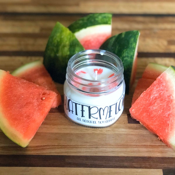 Watermelon Candle - Etsy