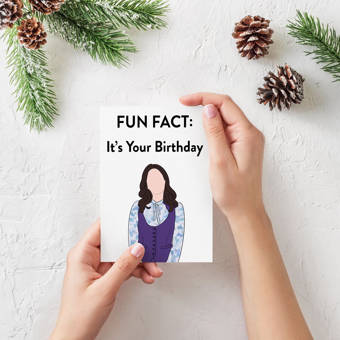 Janet Fun Fact It's Your Birthday Card the Good Place | Etsy