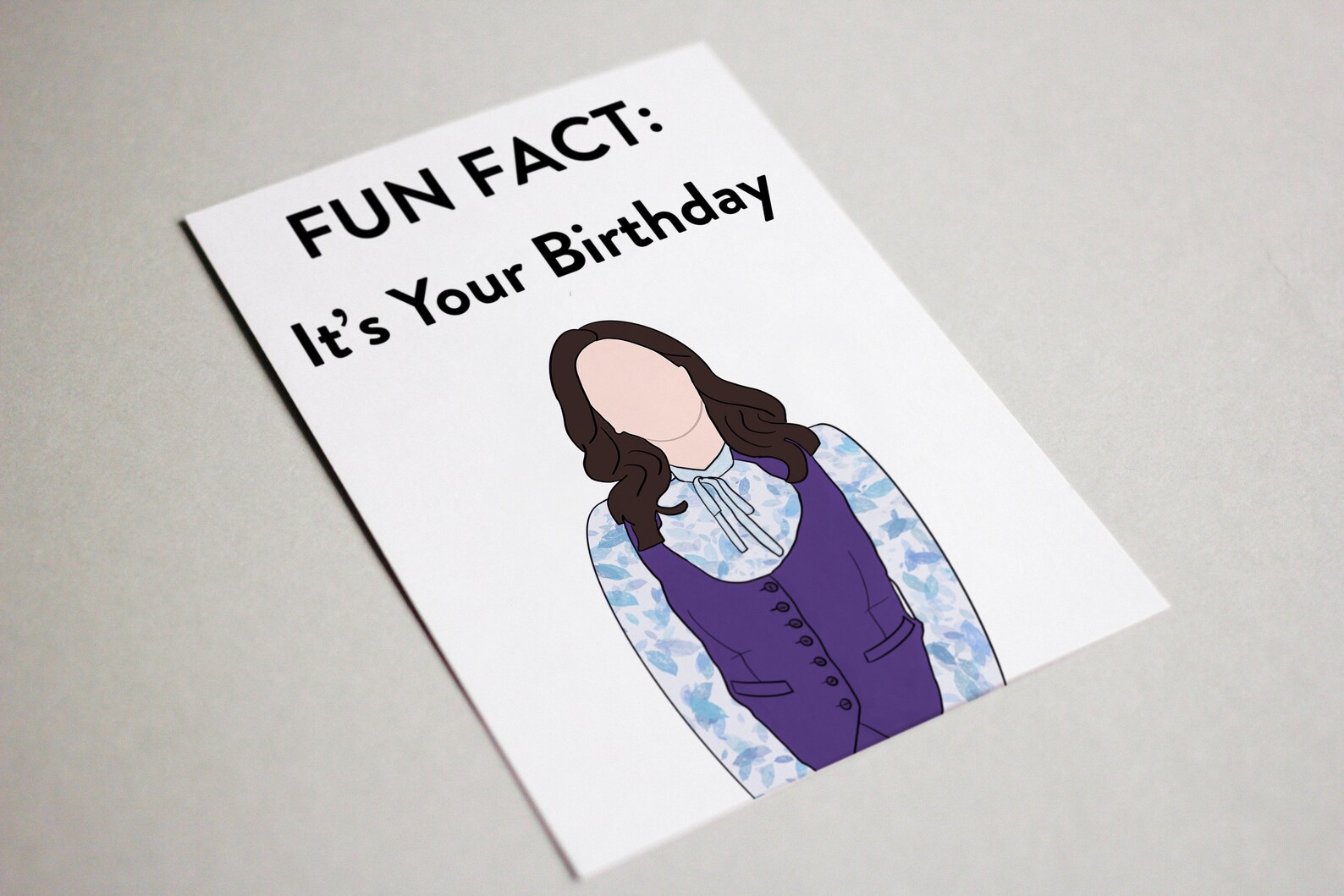 Janet Fun Fact It's Your Birthday Card the Good Place | Etsy