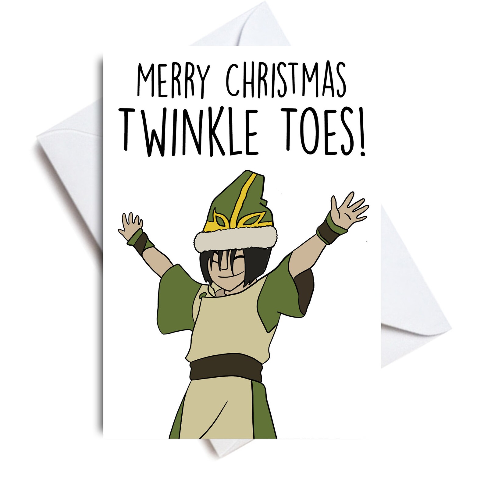 Toph Beifong Merry Christmas Twinkle Toes Avatar the Last - Etsy
