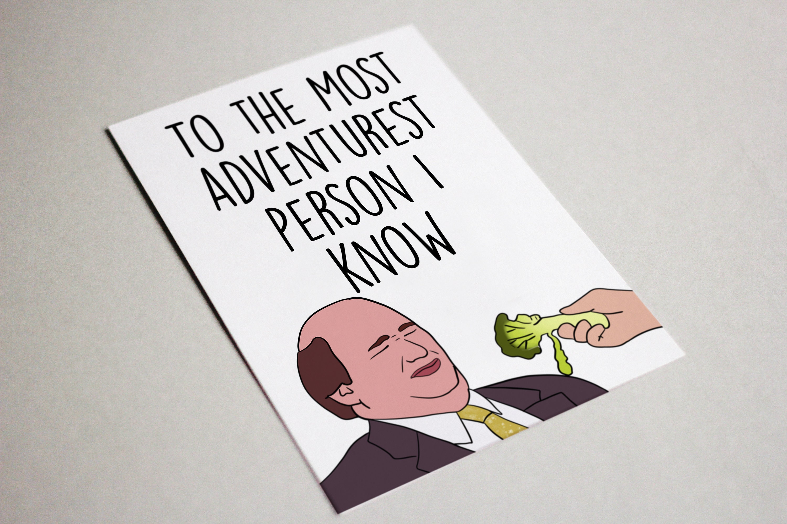 The Office Kevin Broccoli Card - Etsy