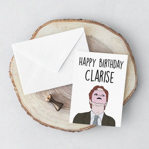 Dwight Happy Birthday Clarice // the Office Birthday Card - Etsy