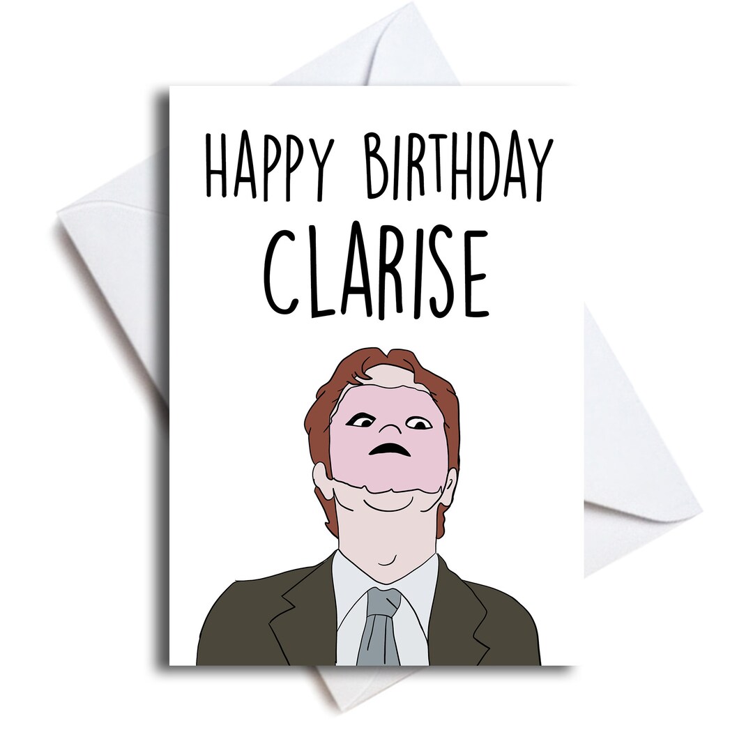 Dwight Happy Birthday Clarice // the Office Birthday Card - Etsy