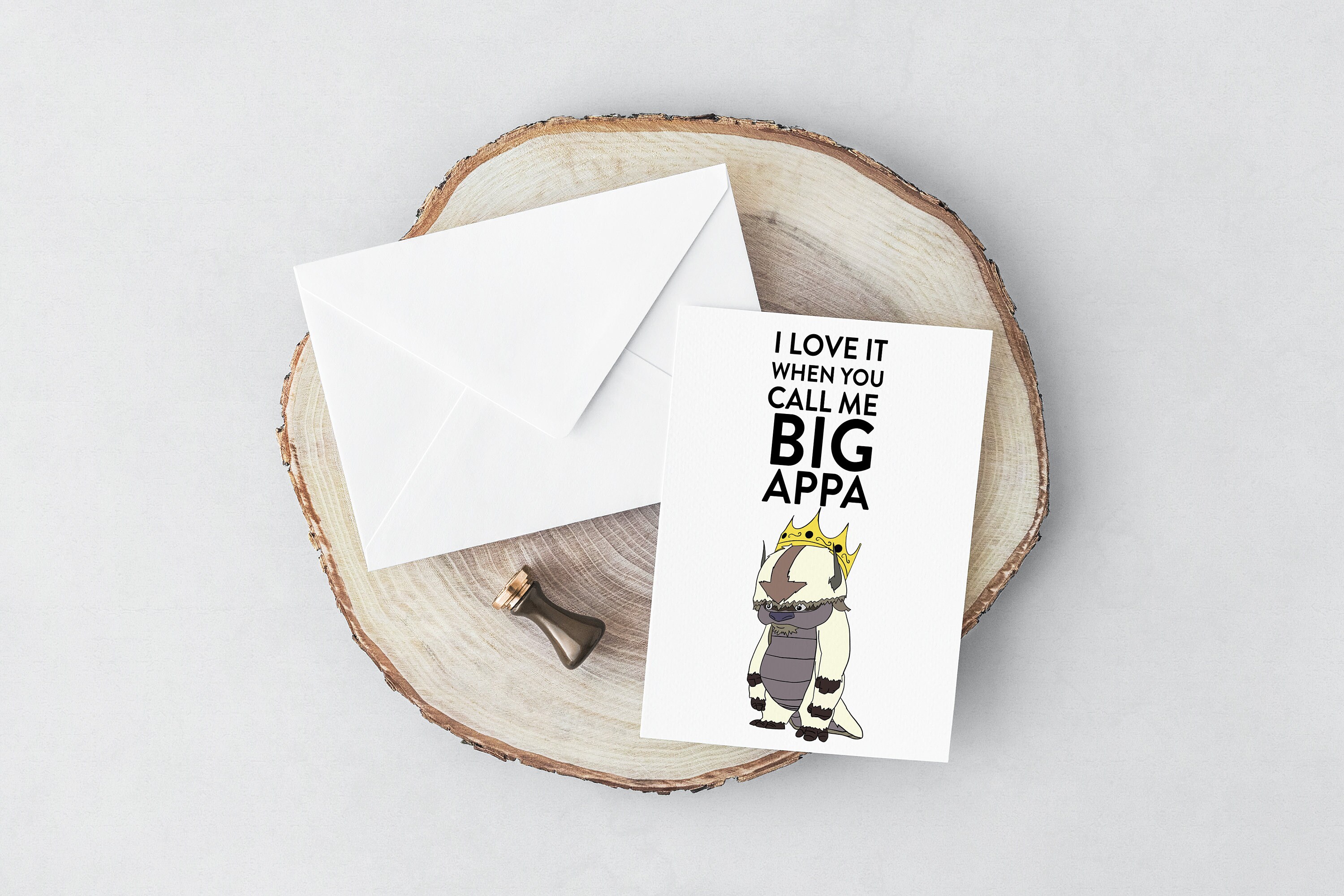 I Love It When You Call Me Big Appa // Appa Card - Etsy UK