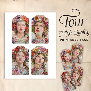 Midsummer Junk Journal Tags, Shabby Chic Extras Pack, Digital ...