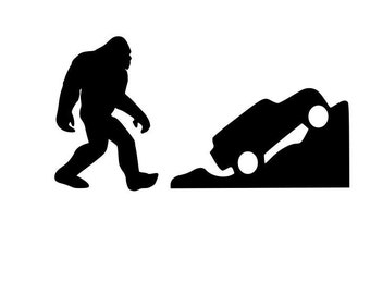 Sasquatch Truck Decal - Etsy