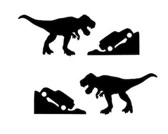 Dino Windshield Decal Trex Dinosaur Funny Custom Car | Etsy