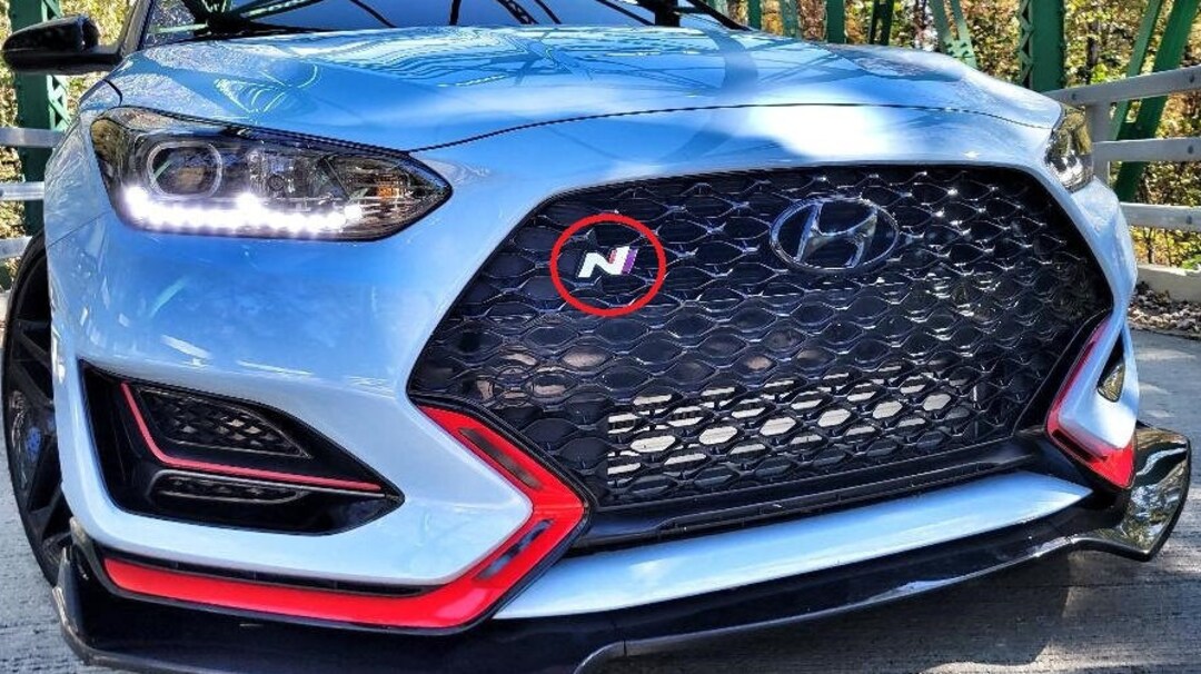 2022 Veloster N, Front & Rear Vinyl Overlay, Decal, Decals, N, Veloster ...