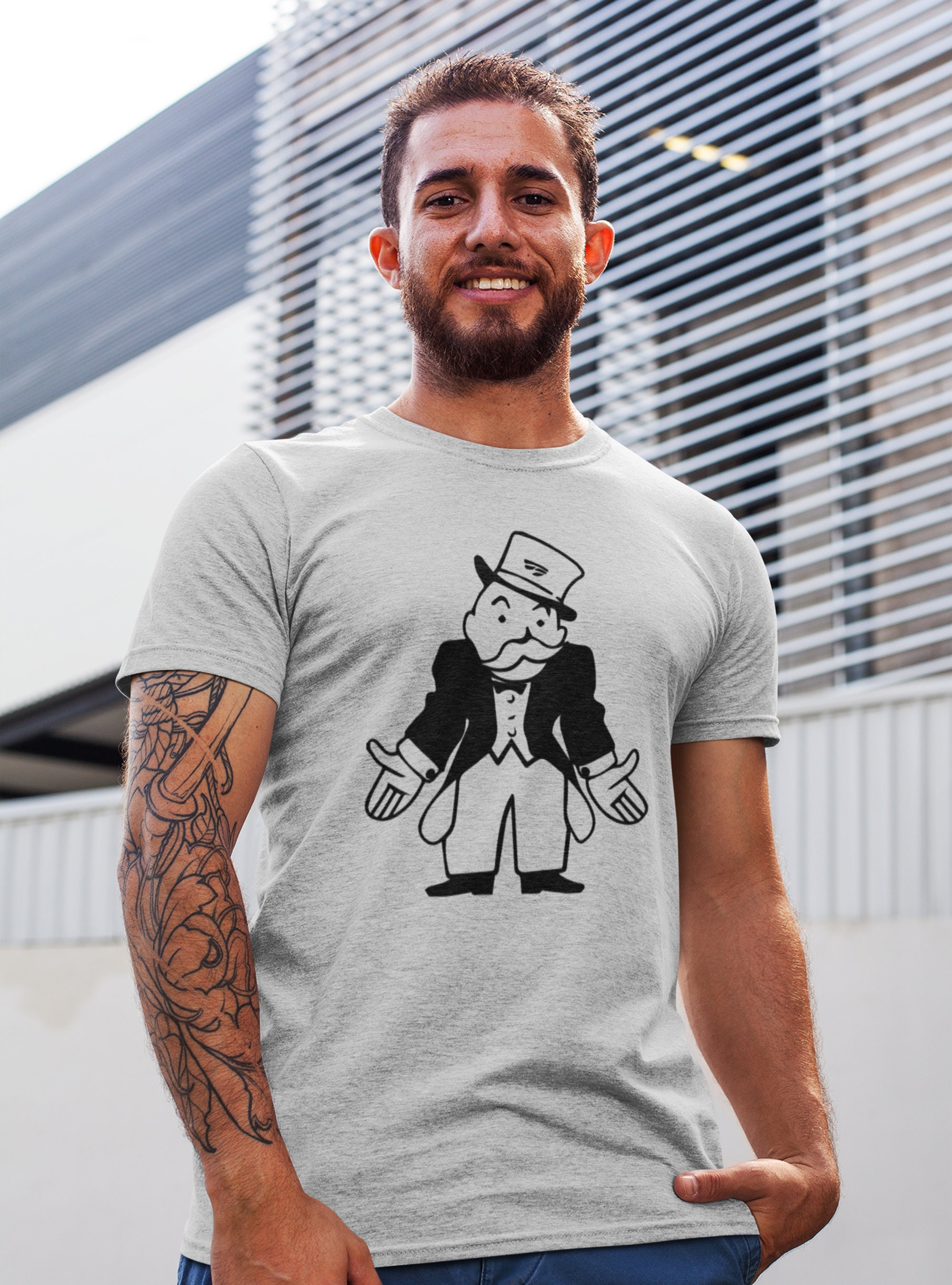 Sad Monopoly Man T Shirt Men Funny T Shirt Graphic T Shirt Men Tees for ...