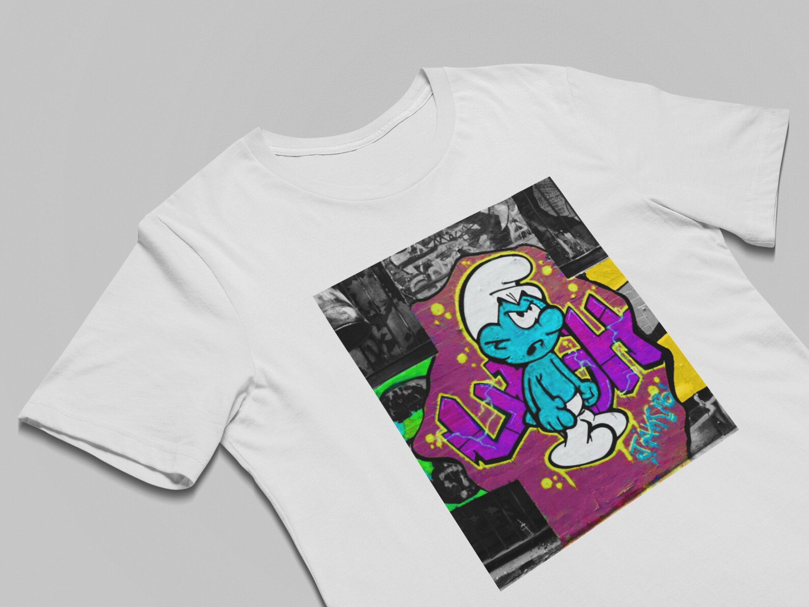 Mens Smurf Cool T Shirt Men Funny T Shirt Graphic T Shirt Men Tees for ...