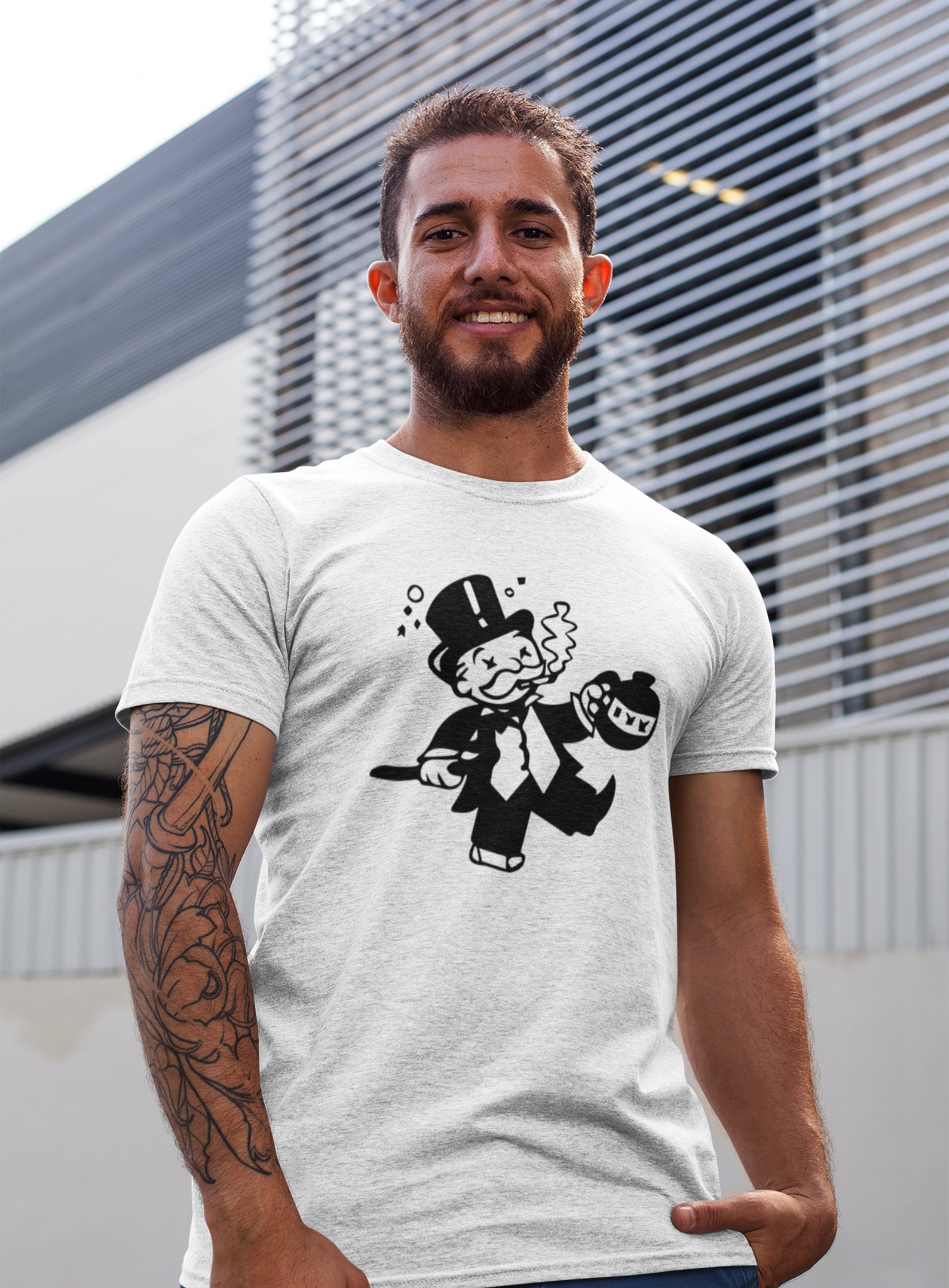 Monopoly Man T Shirt Men Funny T Shirt Graphic T Shirt Men Tees for Men ...