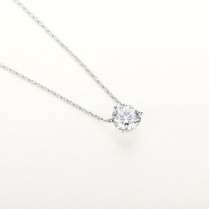 Lavishe 14K Gold/white Gold Chain Necklace With D Color VS1 Moissanite ...