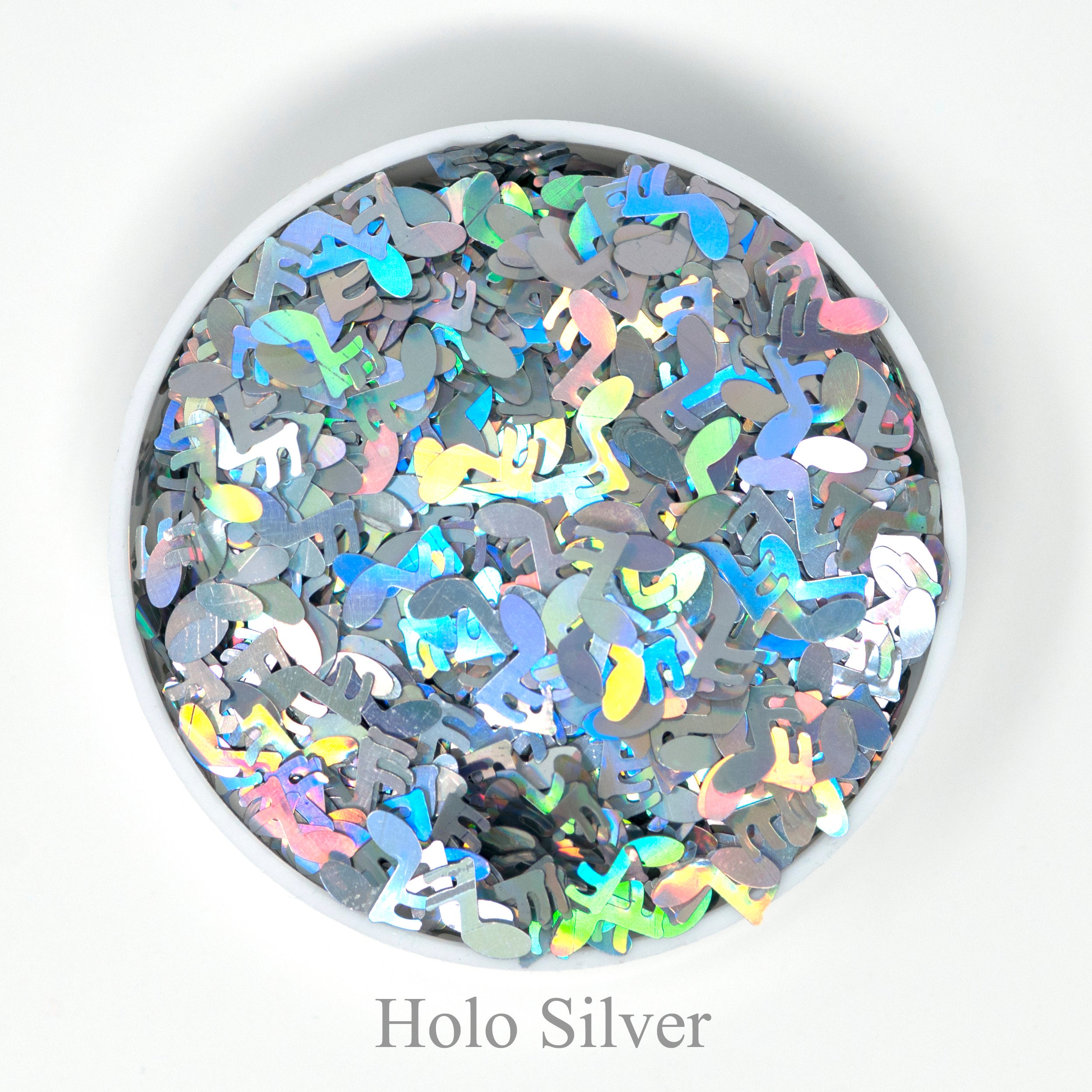 9 Music Note I Glitter | SINGLE Note | 6x7 MM | 9 Colors to Choose ...