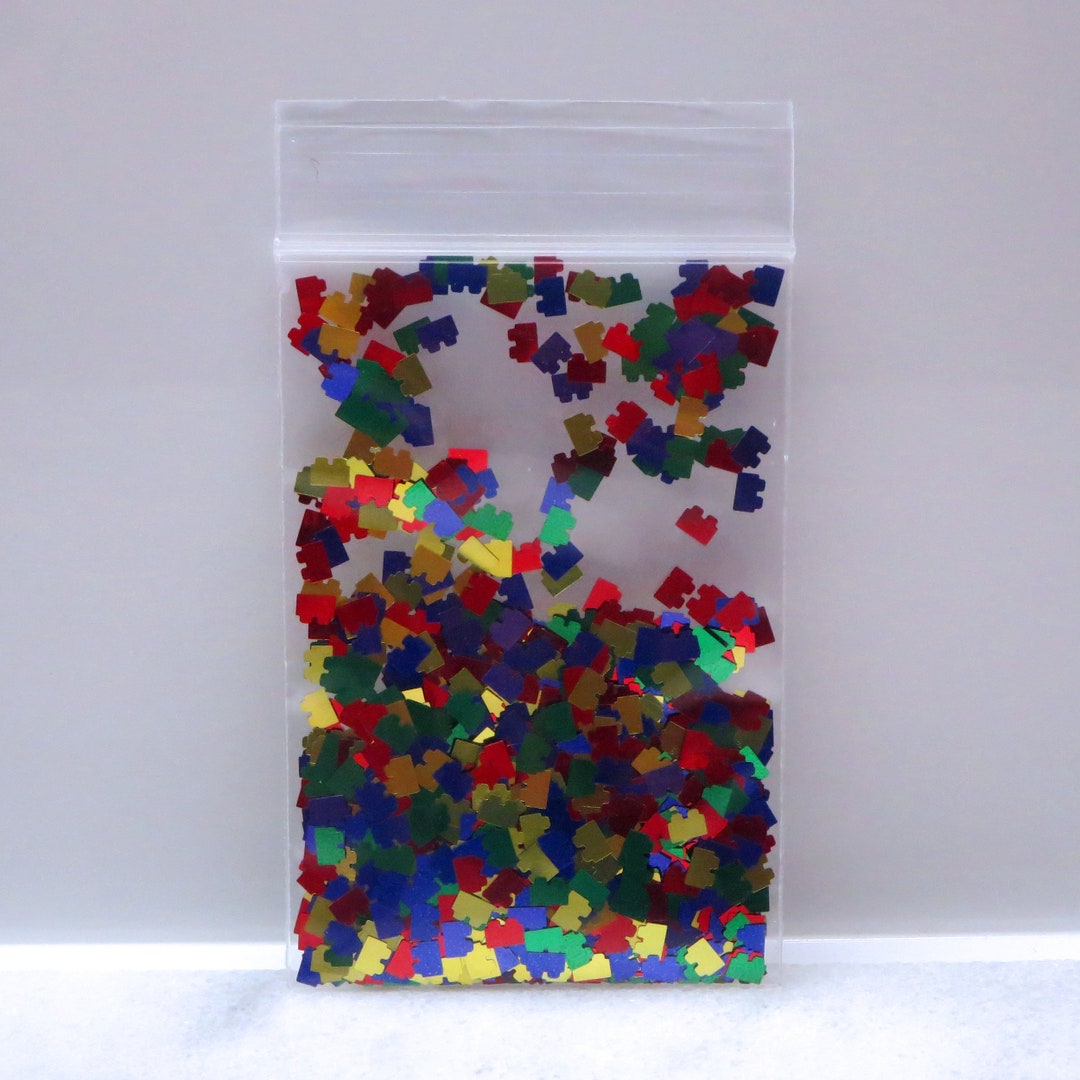 Metallic Toy Block Glitter | Building Block | Non-holo | 4 Colors | Red ...