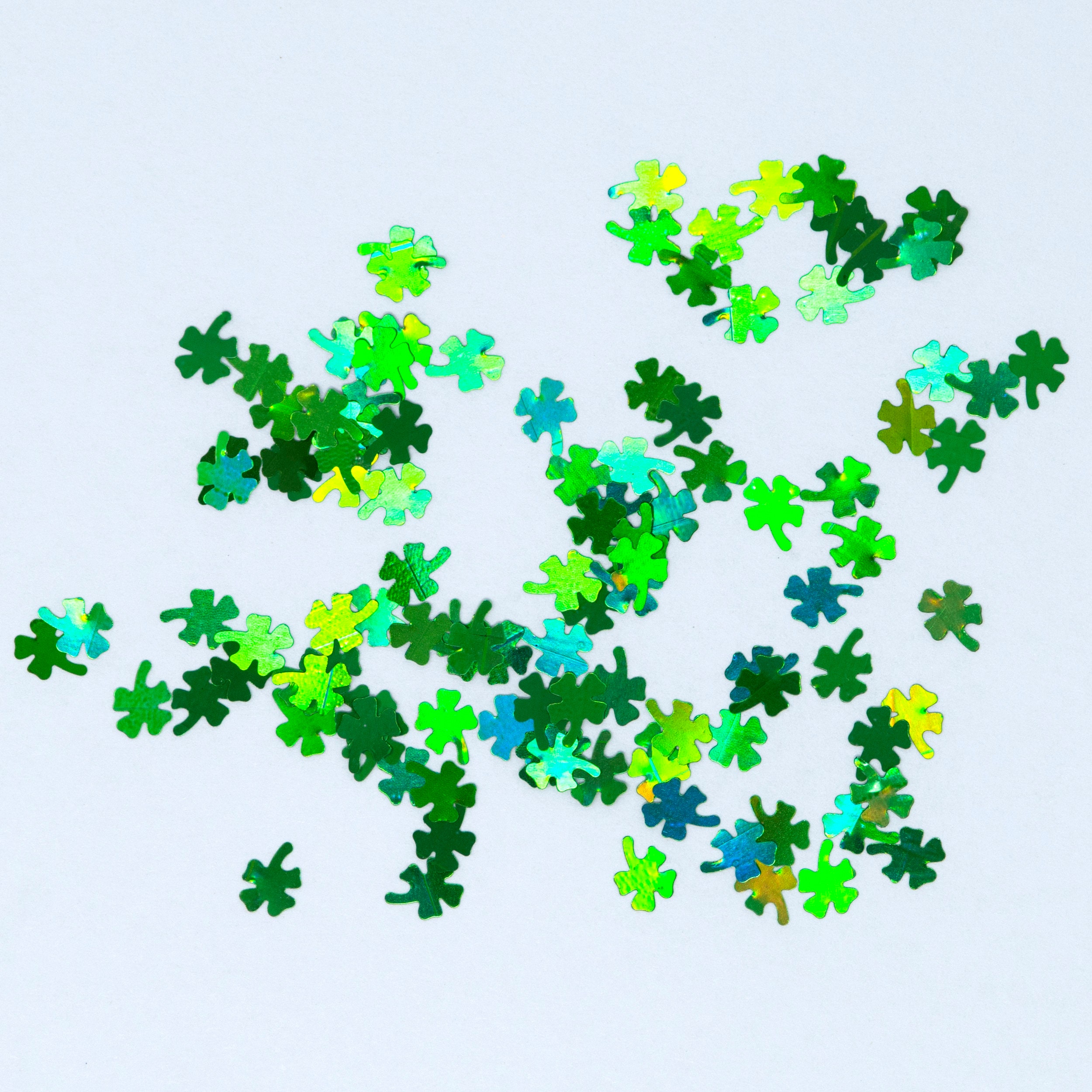 Holographic Emerald Green FOUR LEAF CLOVER Glitter | Shamrock | Lucky ...