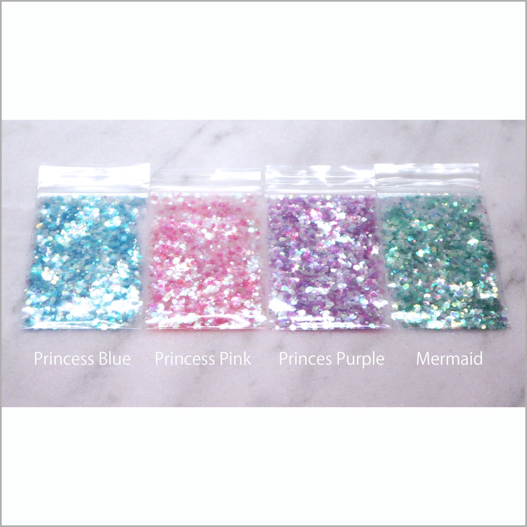 4-bag Deluxe Iridescent Princess Mix Glitter Sample Pack | Unique Mix ...