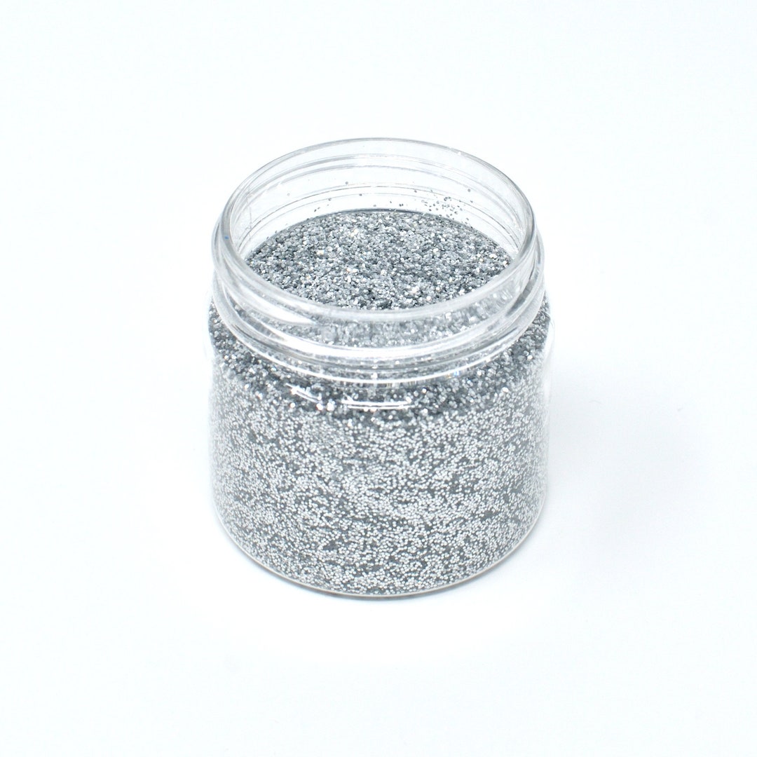 Extra Fine Metallic Silver Glitter | 0.4 MM | Pure Silver Glitter | Non ...