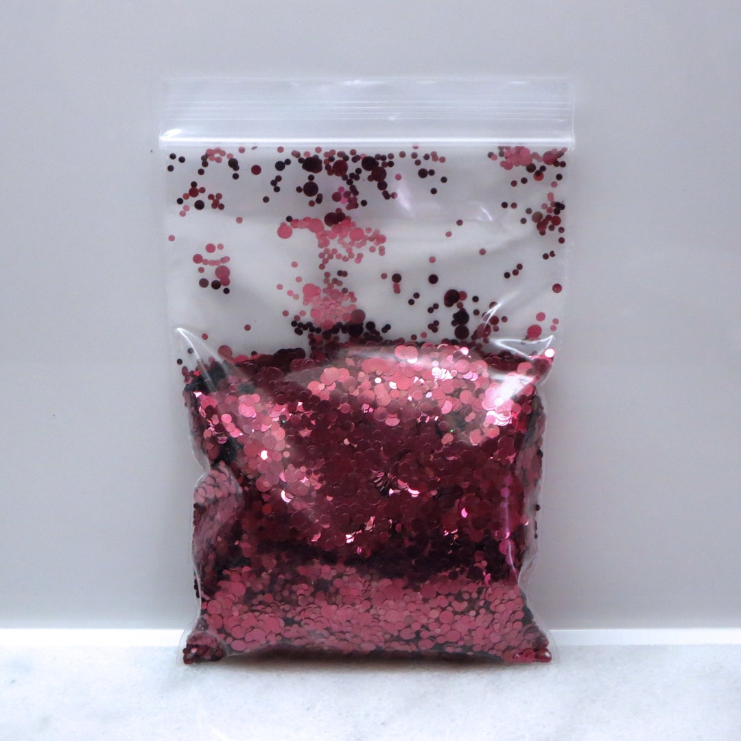 Metallic Burgundy Mixed D•O•T Glitter | Maroon Dots | 1 MM | 2 MM | 3 ...