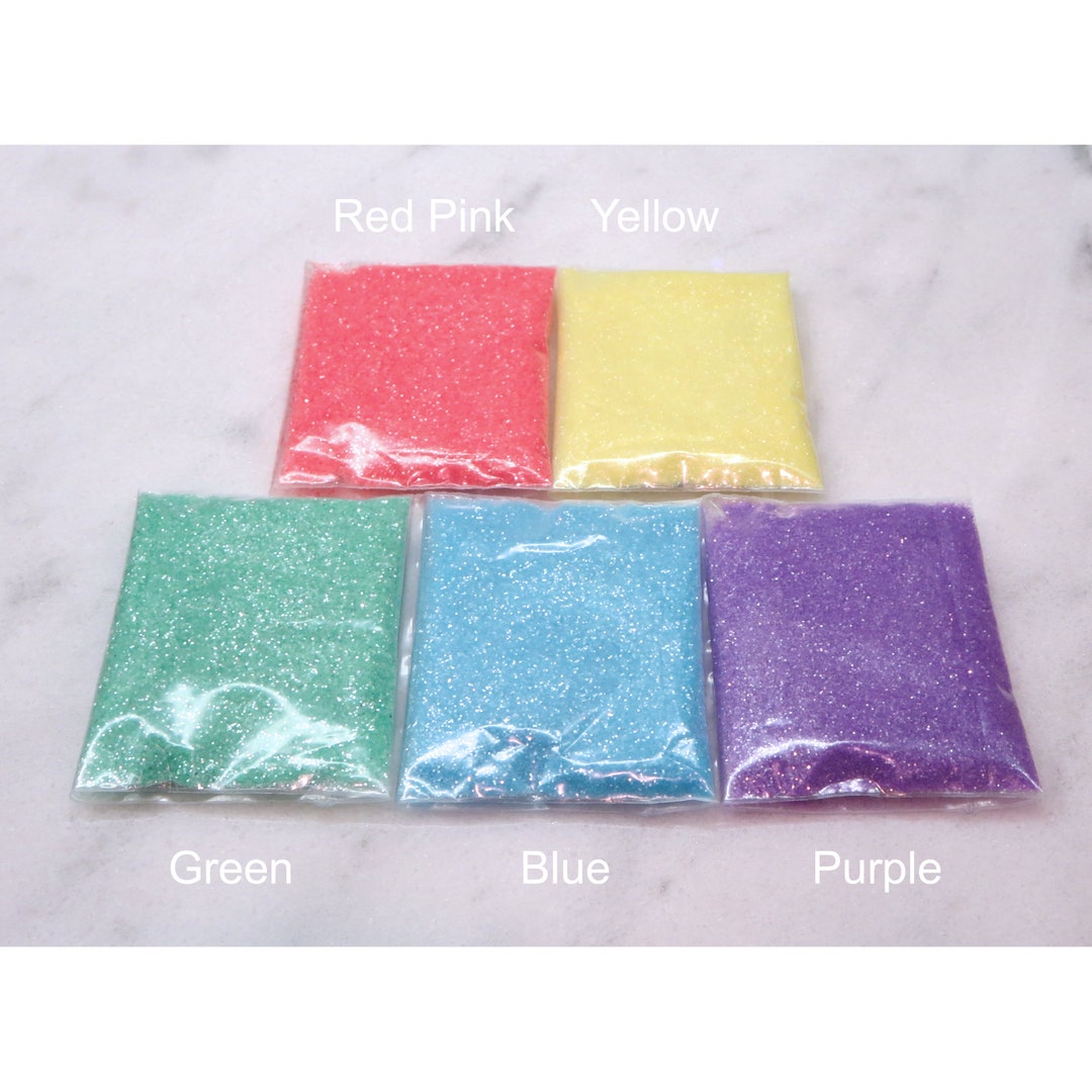 5 Extra Fine Translucent Princess Glitter | 0.4 MM | 5 Colors to Choose ...