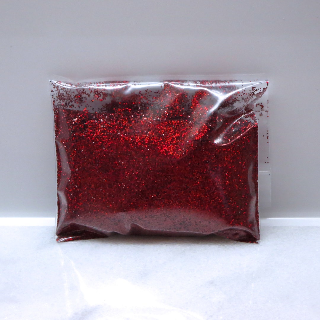 Extra Fine Laser Holographic Deep Ruby Red Glitter | Holo Red | 0.4 MM ...