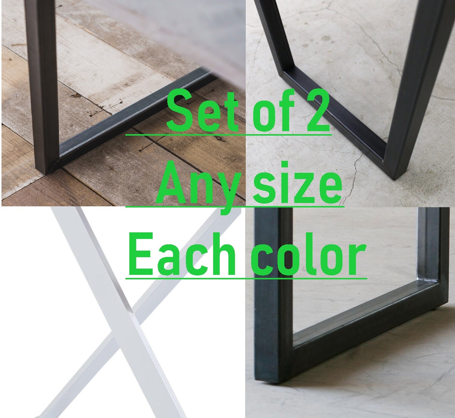 Coffee Table Legs set of 2 FAST ORDER PROCESING - Etsy