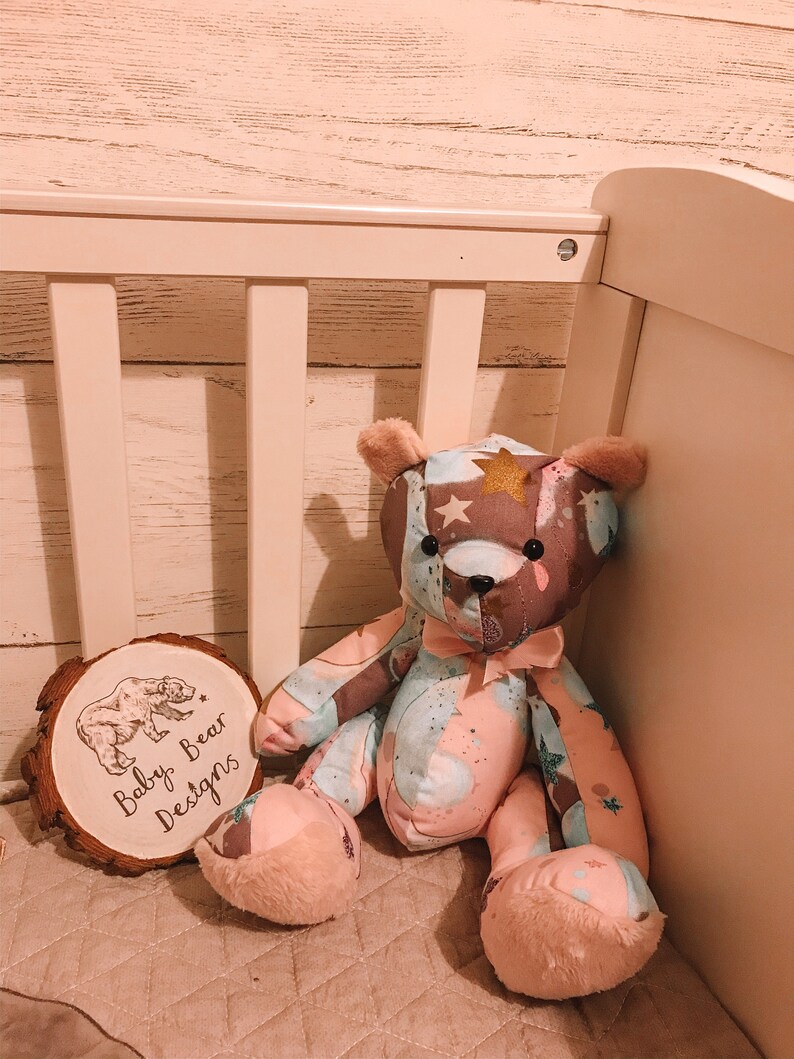 Patchwork Memory Bear/Keepsake Bear | Etsy
