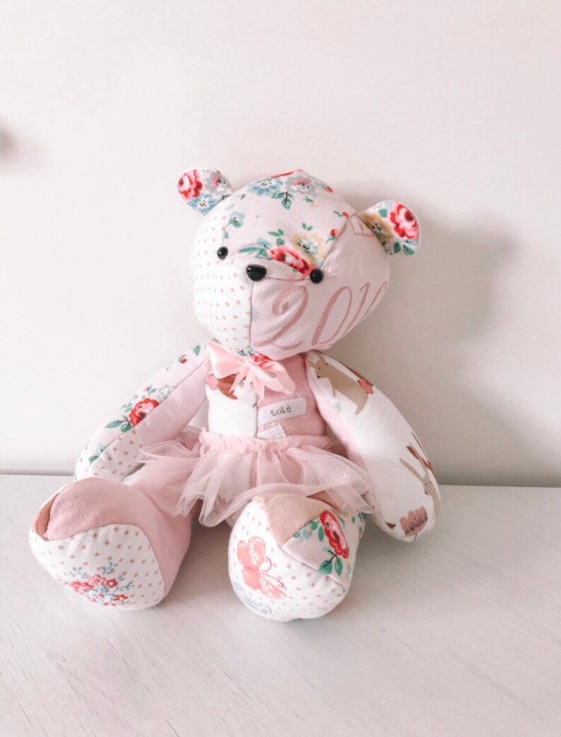 Patchwork Memory Bear/keepsake Bear - Etsy UK