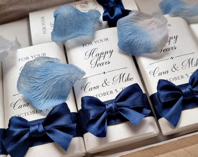 Elegant Wedding Favors, Wedding Tissue Pack, Personalised Wedding ...