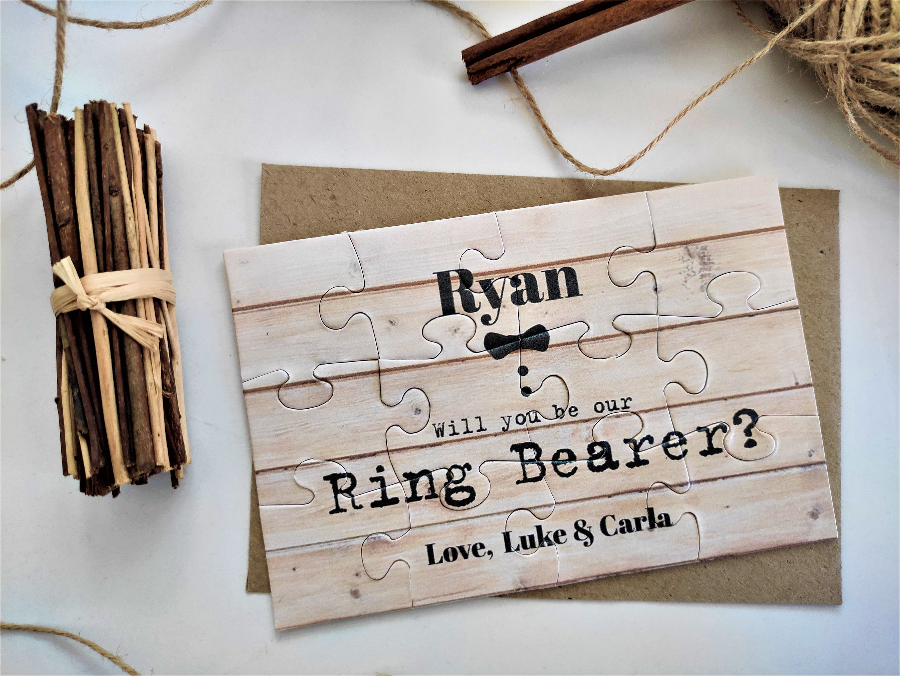 Ring Bearer Proposal Puzzle Will you be my Ring Bearer Will | Etsy