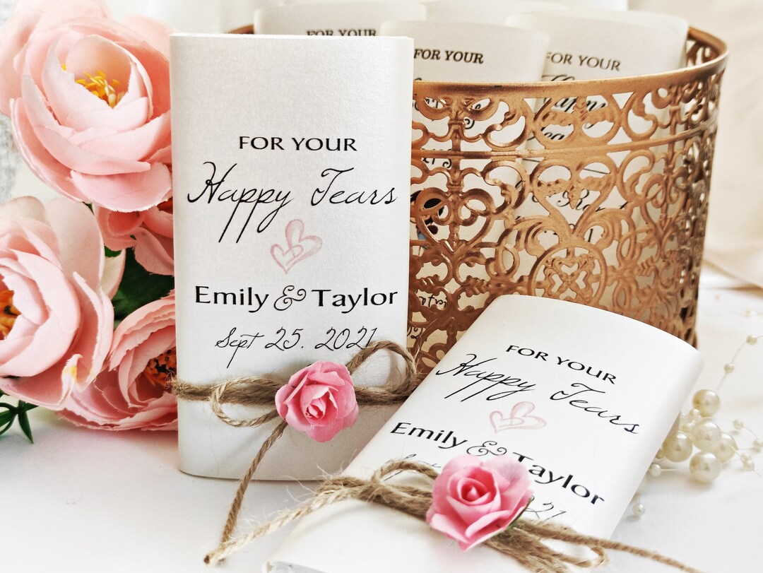 Wedding Tissue Paper for Happy Tears, Elegant Tissues Pack With Twine ...