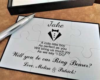 Ring Bearer Proposal Puzzle, Will You Be My Ring Bearer, Will You Be My ...