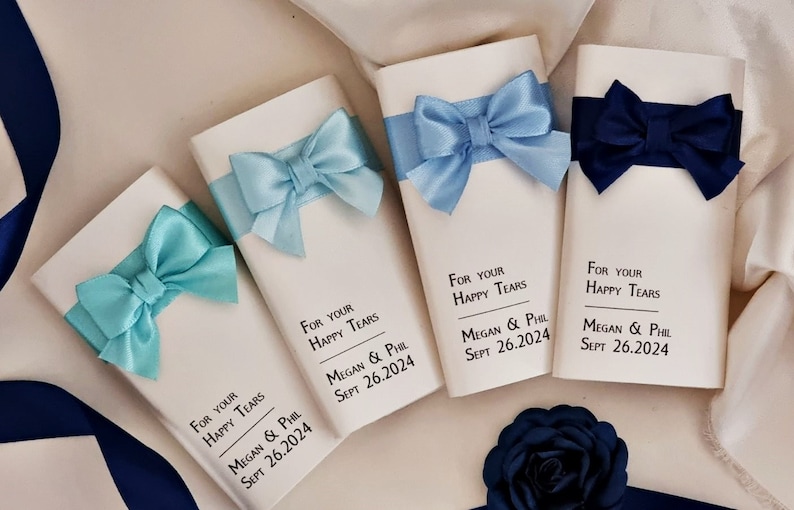 Personalized Tissue Packs Happy Tears, Wedding Favors, Guest Gifts ...
