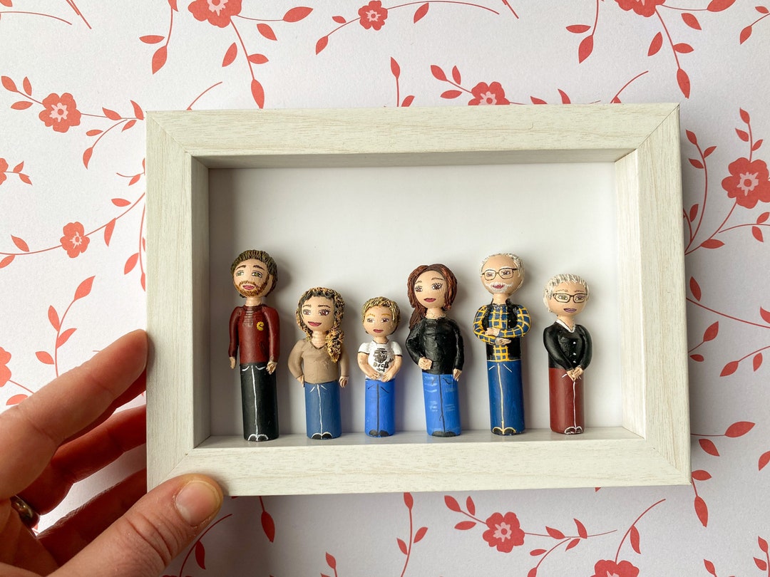 Pegdoll Figurines Portrait Doll Effigy Personalized Personalized Family ...