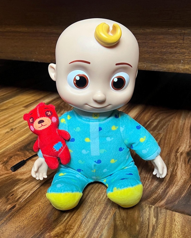 Interactive Switch Adapted Toy. Cocomelon Bedtime JJ. Adapted for Special Needs & Accessible ...